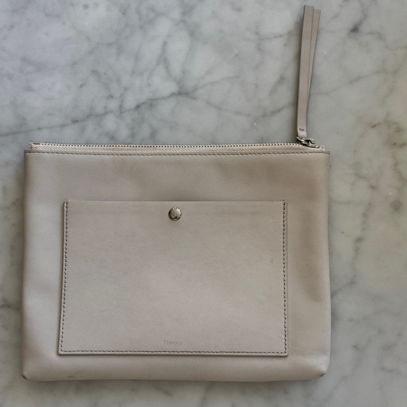 Theory | Bags | Theory Leather Clutch | Poshmark